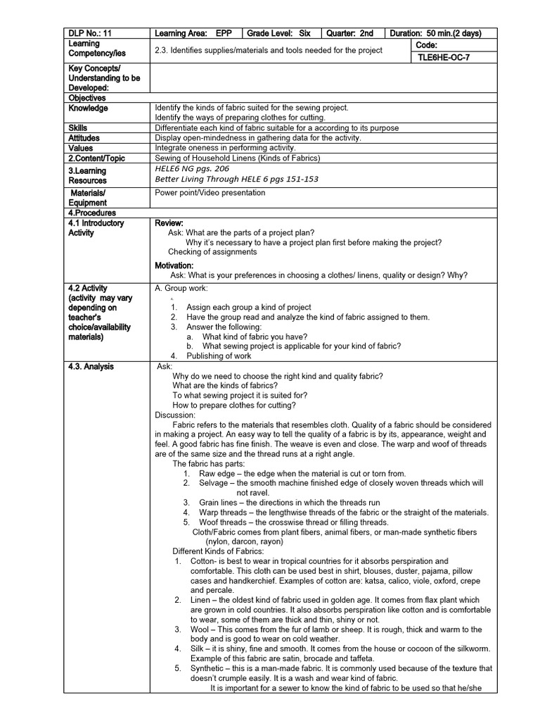 DLP # 11 | PDF | Yarn | Textiles