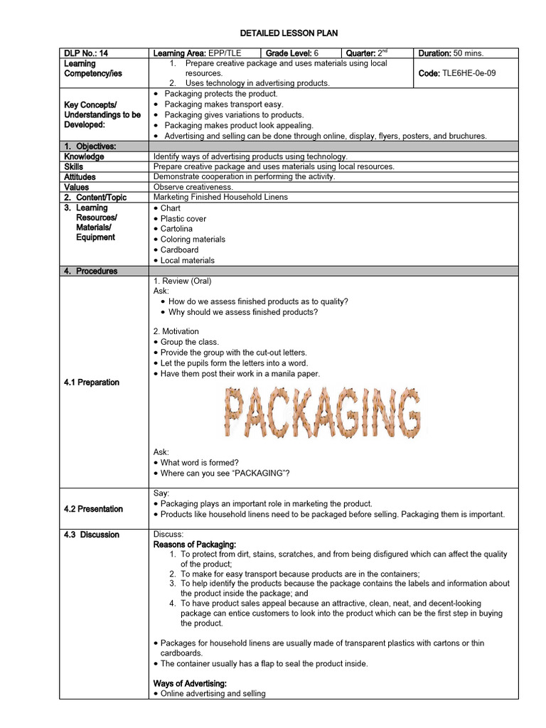 DLP # 14 | PDF | Packaging And Labeling | Advertising