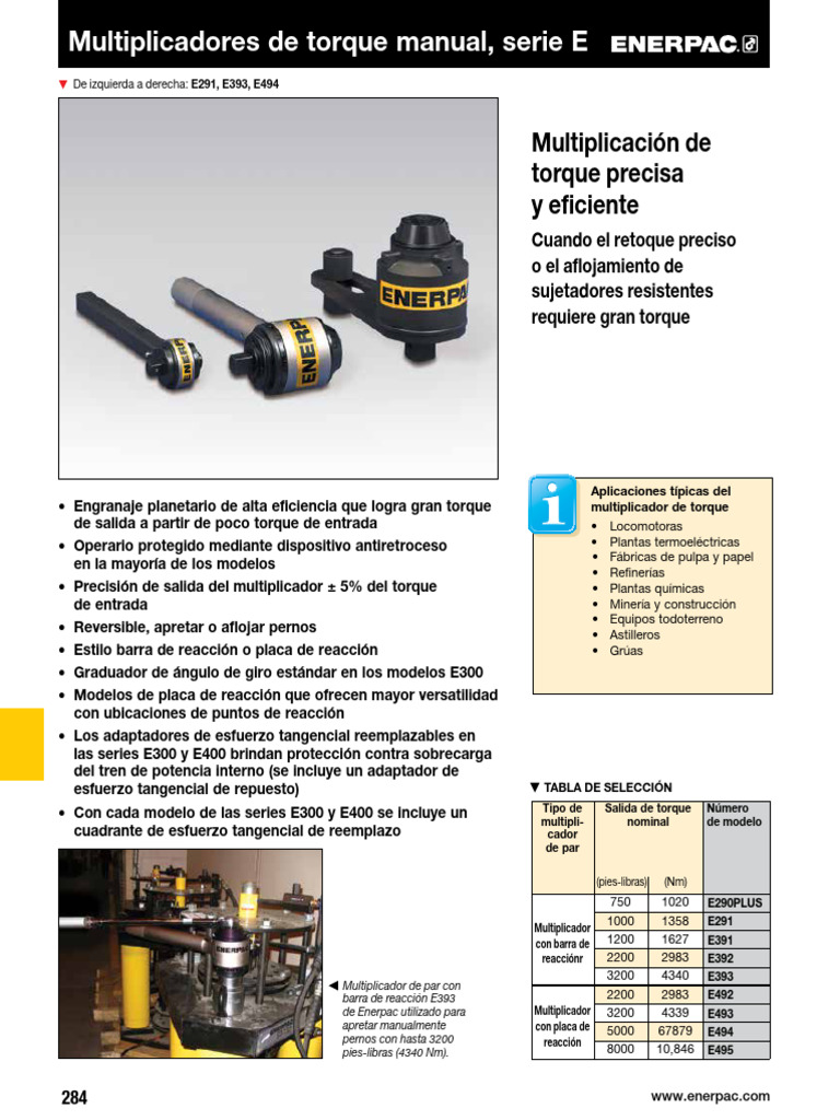 E-Series Manual Multipliers ES-LA | PDF