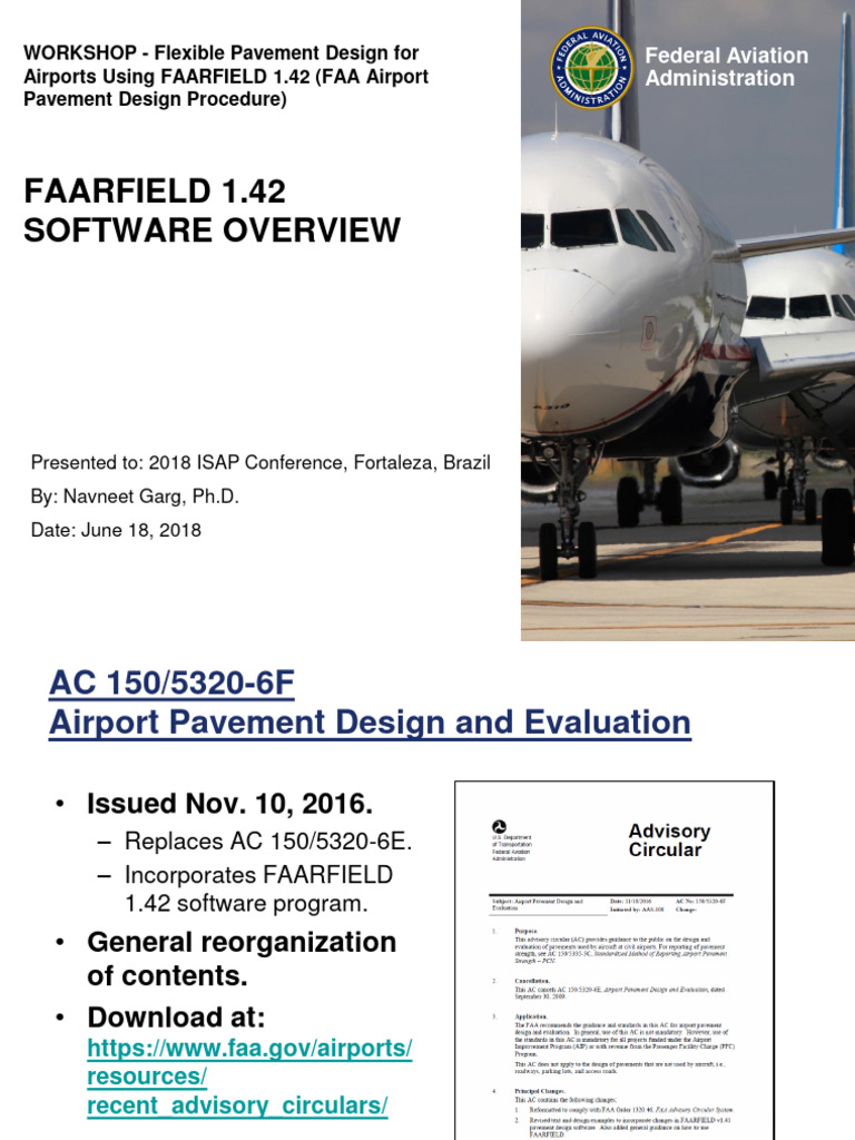 FAARFIELD 1.42 Airport Pavement Design | PDF | Road Surface | Computer File