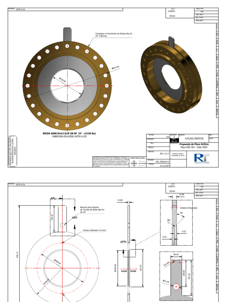 Placa Orificio "Planos" | PDF