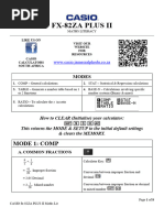 Using Stat Mode on CASIO Calculators | PDF