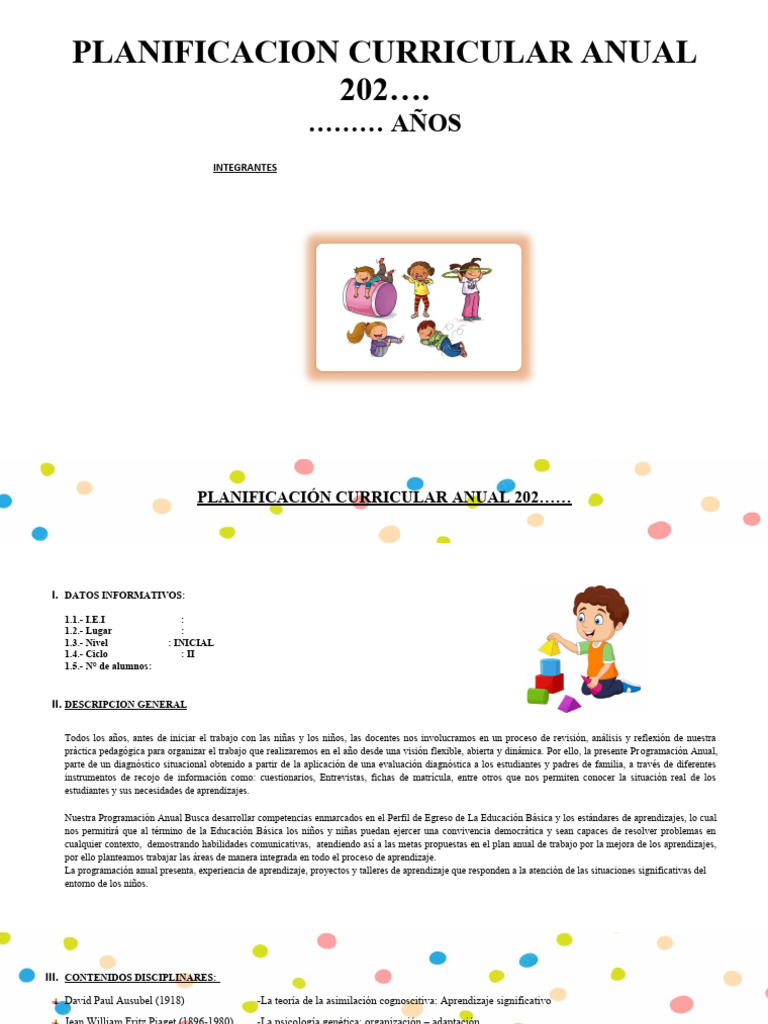 PLANIFICACION CURRICULAR ANUAL-PCA | PDF | Aprendizaje | Amor