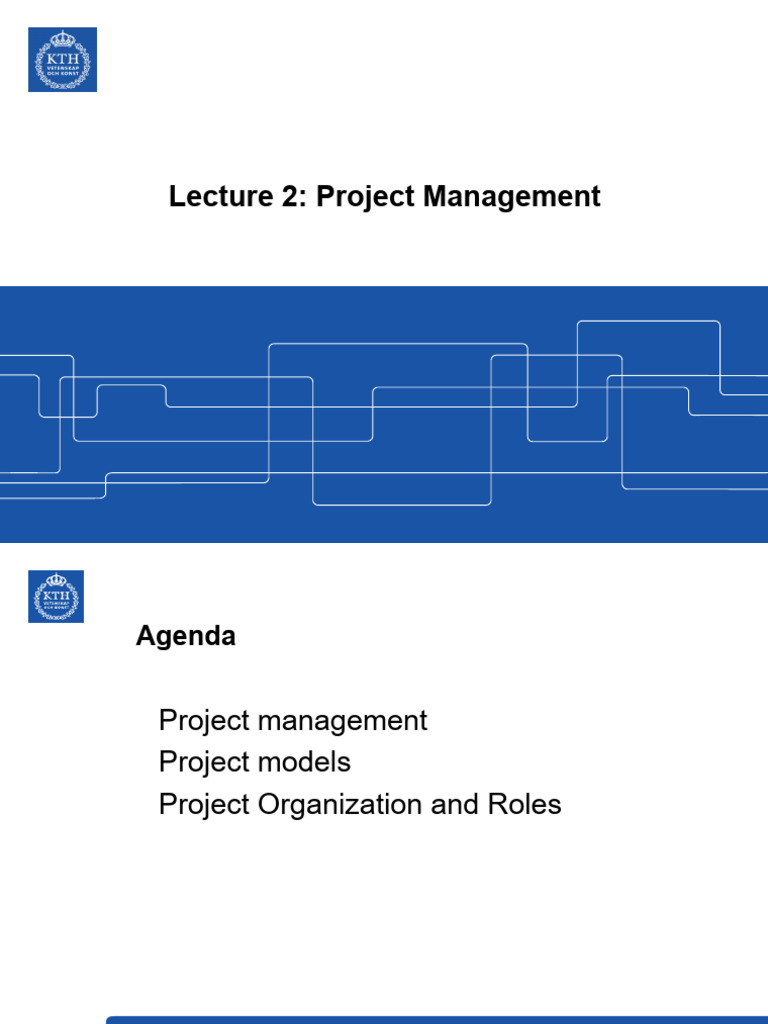 Lecture 2 - Project Management 2017 | PDF | Project Management | Risk Lecture 2 - Project Management 2017 | PDF | Project Management | Risk