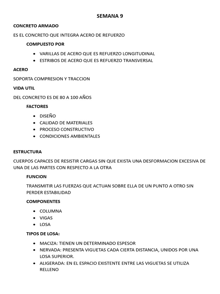 Procesos Constructivos Temario | PDF | Fundación (Ingeniería) | Hormigón