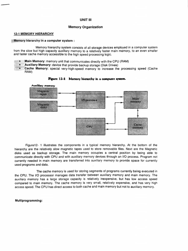 COA - Memory Organization | PDF