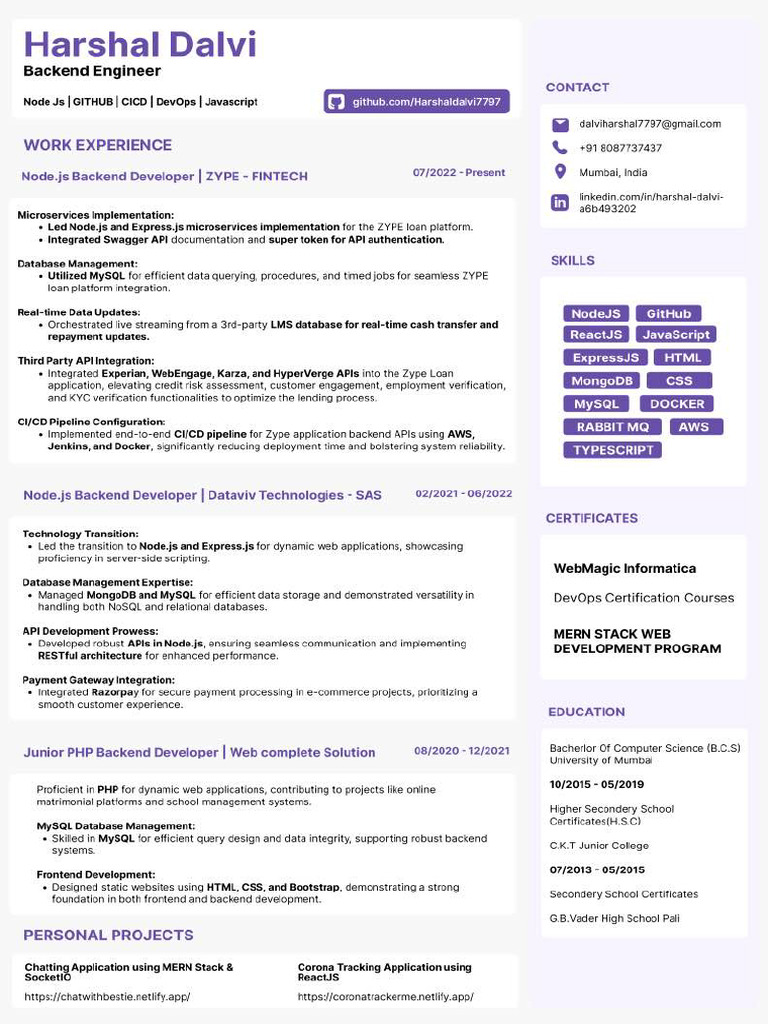 Harshal Resume 11zon | PDF