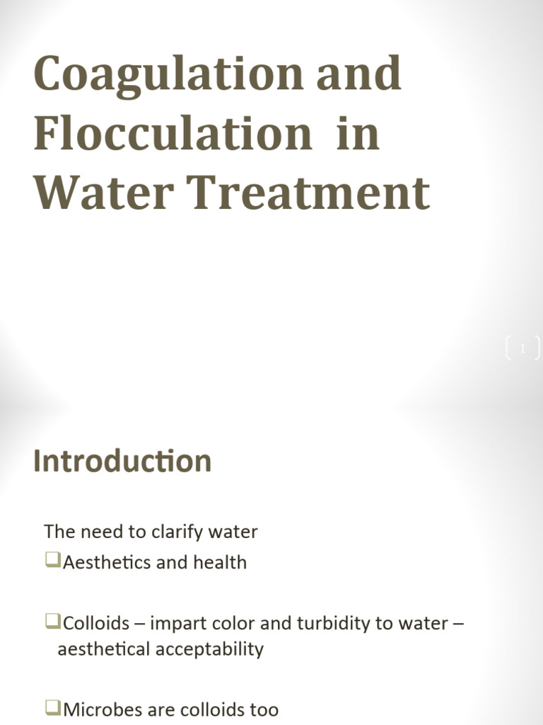 2-Coagulation and Flocculation | PDF | Colloid | Chemistry