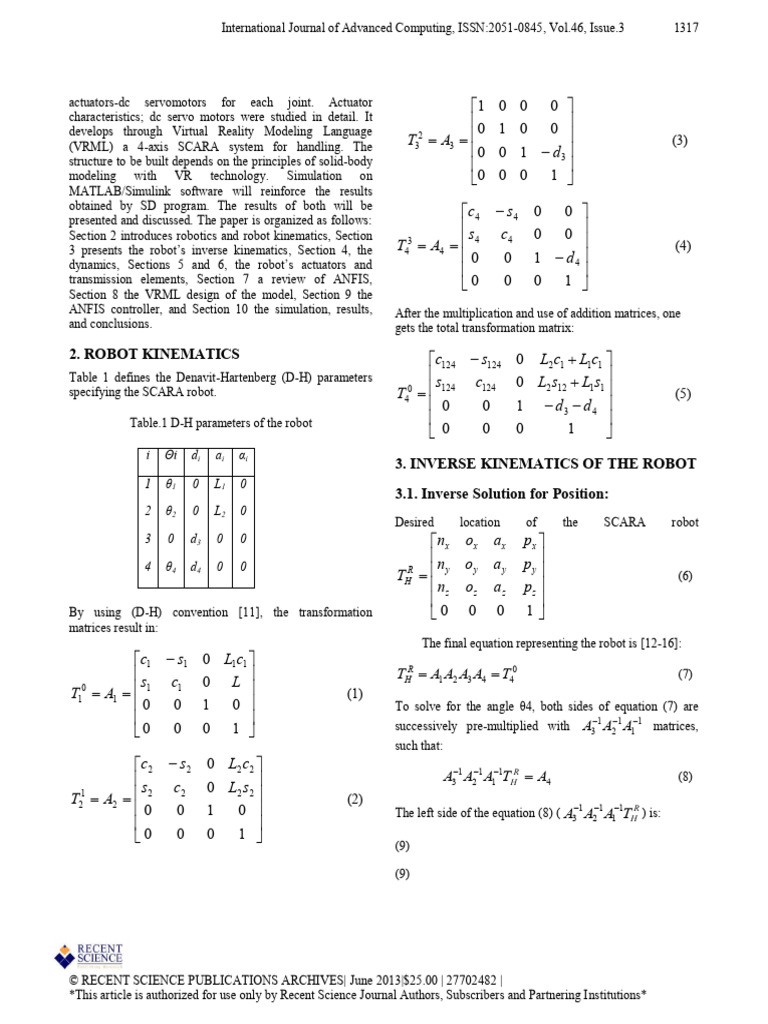 scararobot2 | Download Free PDF | Fuzzy Logic | Applied Mathematics