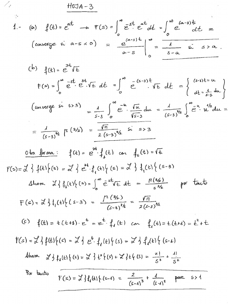 3 Sol Transformada Laplace | PDF