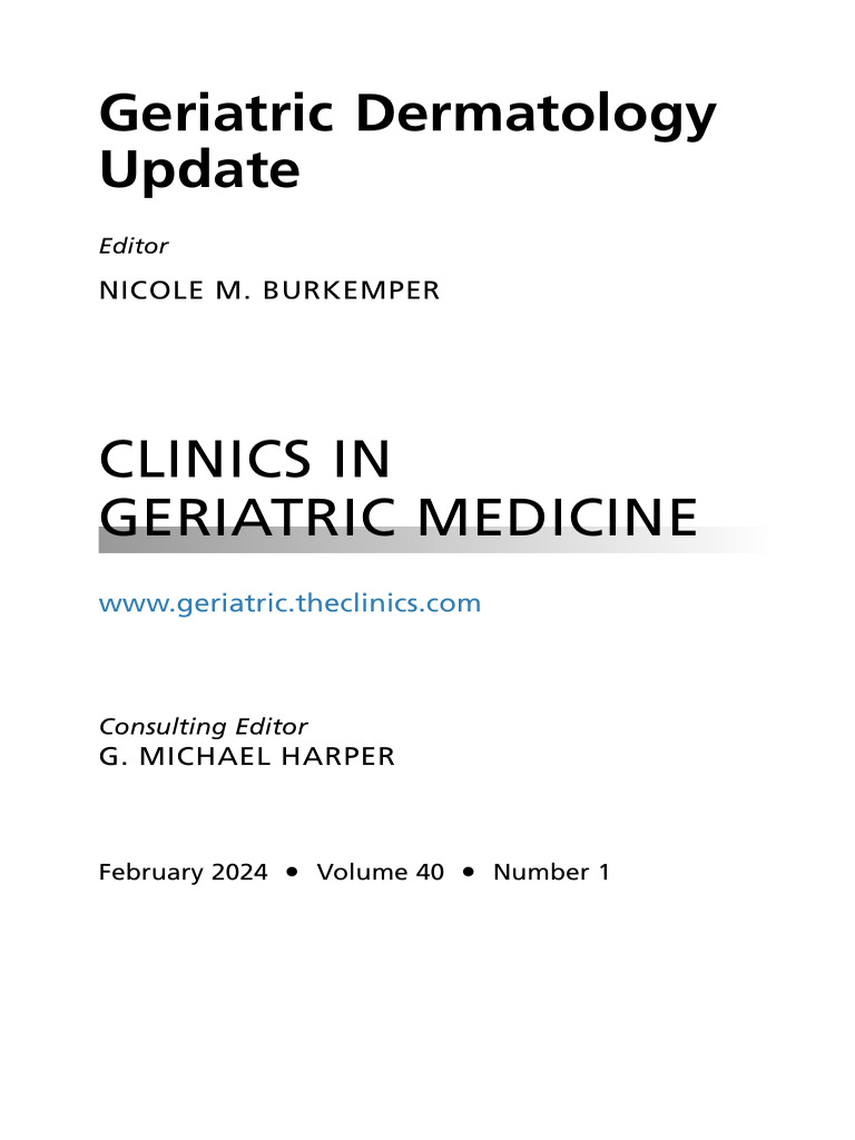 Geriatric Dermatology Update - CGM | PDF | Self-Improvement | Wellness