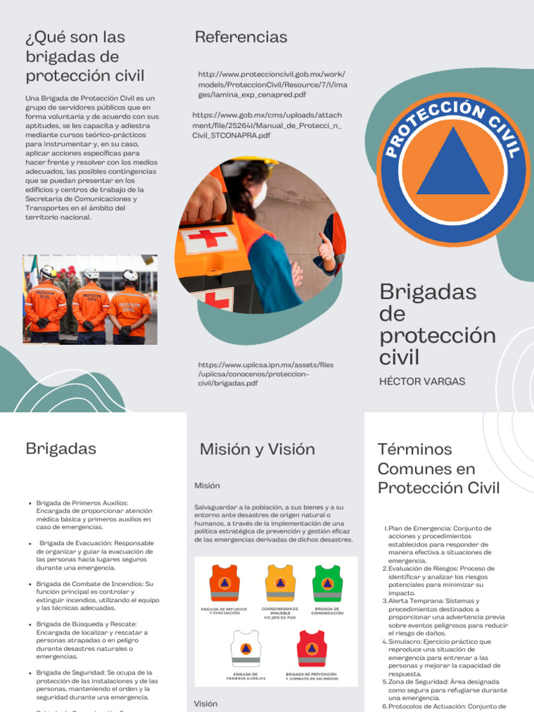 Triptico Brigadas de Proteccion Civil | PDF | Defensa Civil | La seguridad