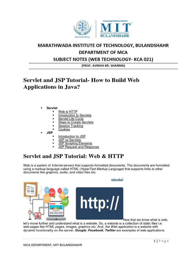 WT Unit 3 Part A Mca Mit | PDF | World Wide Web | Internet & Web