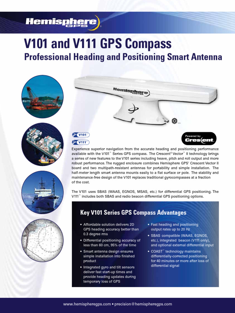 Hemisphere GPS | PDF | Global Positioning System | Compass