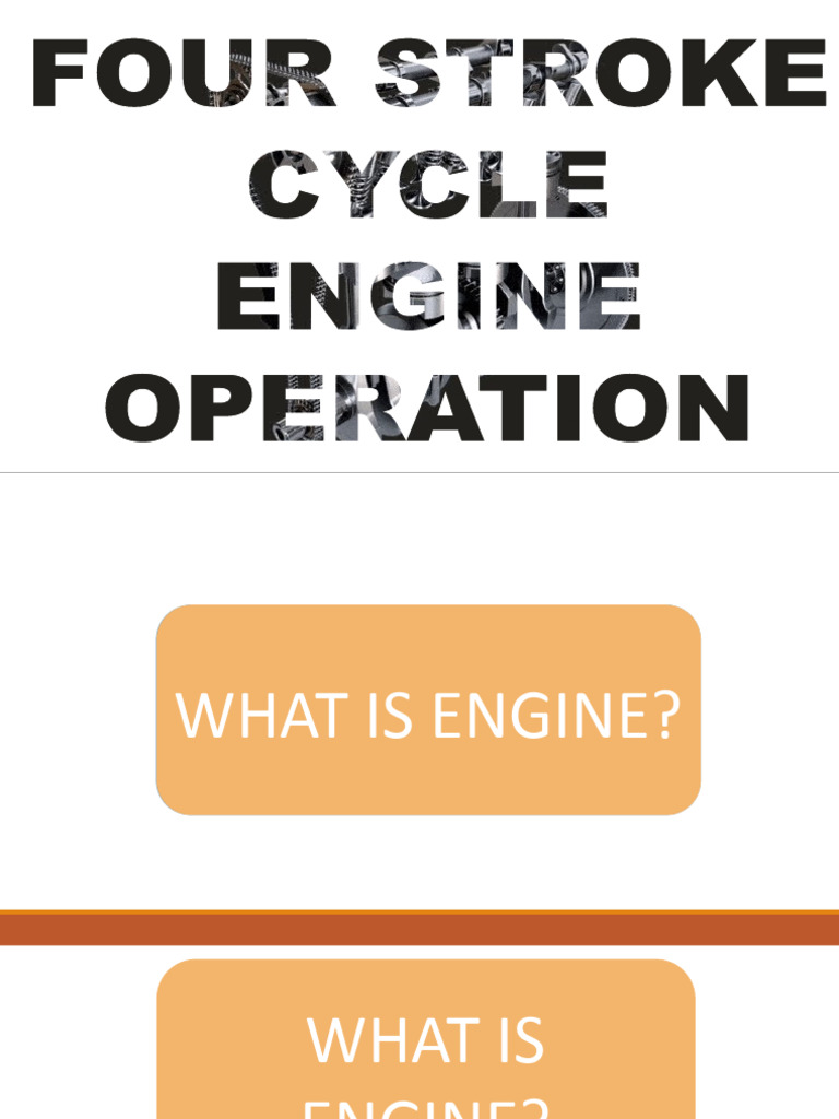 4 Stroke Cycle Engine Operations | Download Free PDF | Internal ...