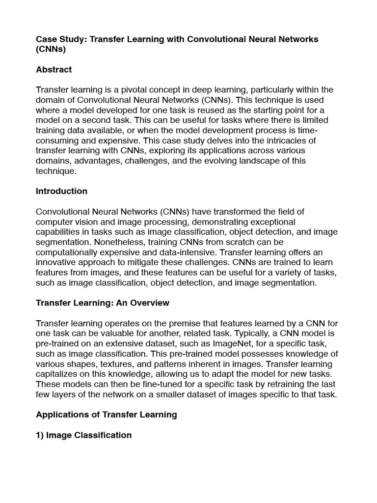 CNN - Case Study | PDF | Artificial Neural Network | Deep Learning