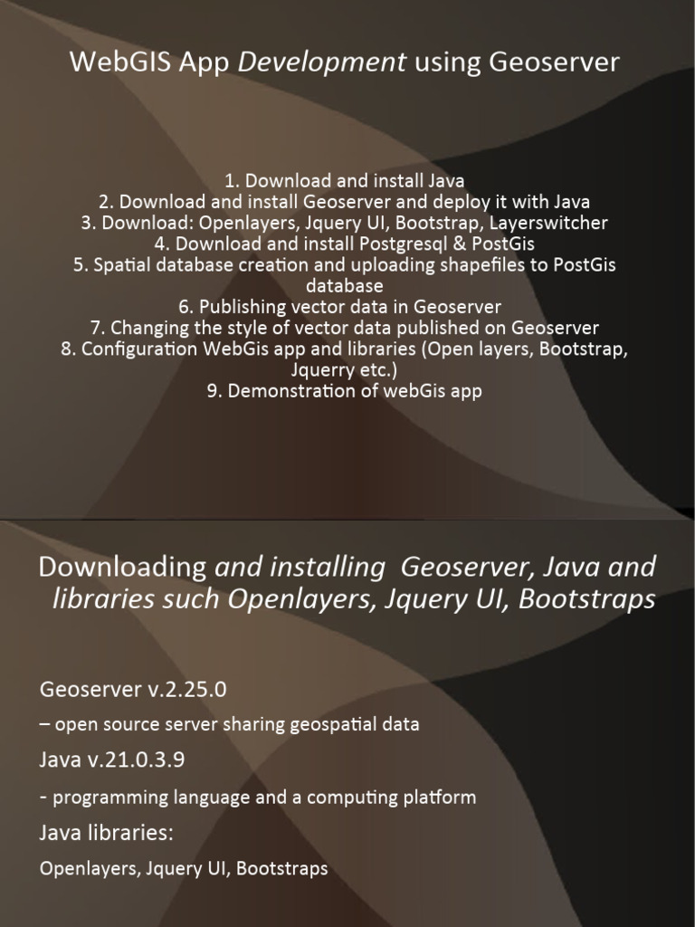 WebGIS App Dev with Geoserver Guide | PDF | Art | Computers