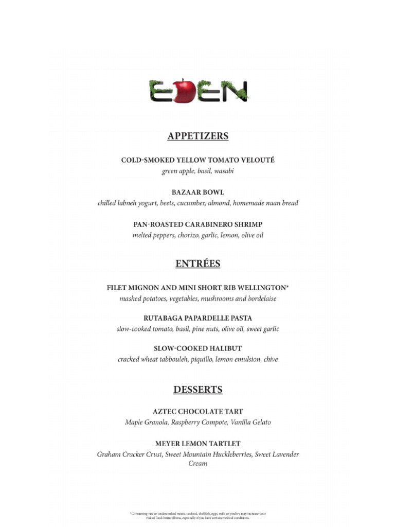 eden-menu | PDF