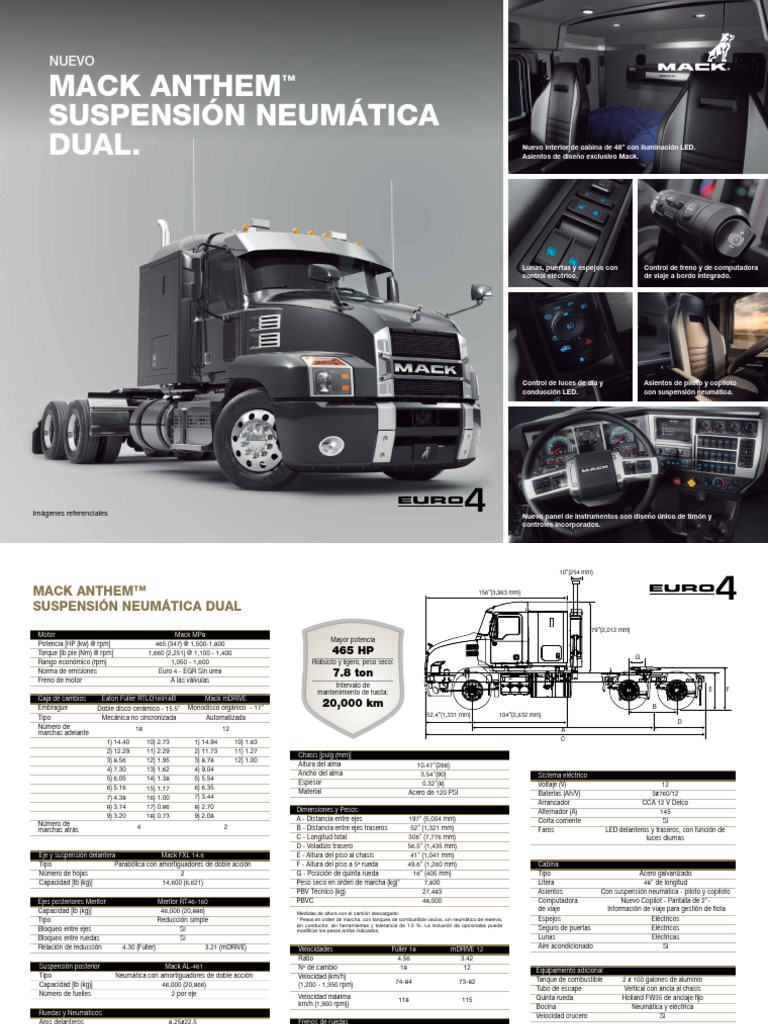 FT Mack Anthem Suspensión Neumática Dual - Versión 11 | PDF | Eje ...