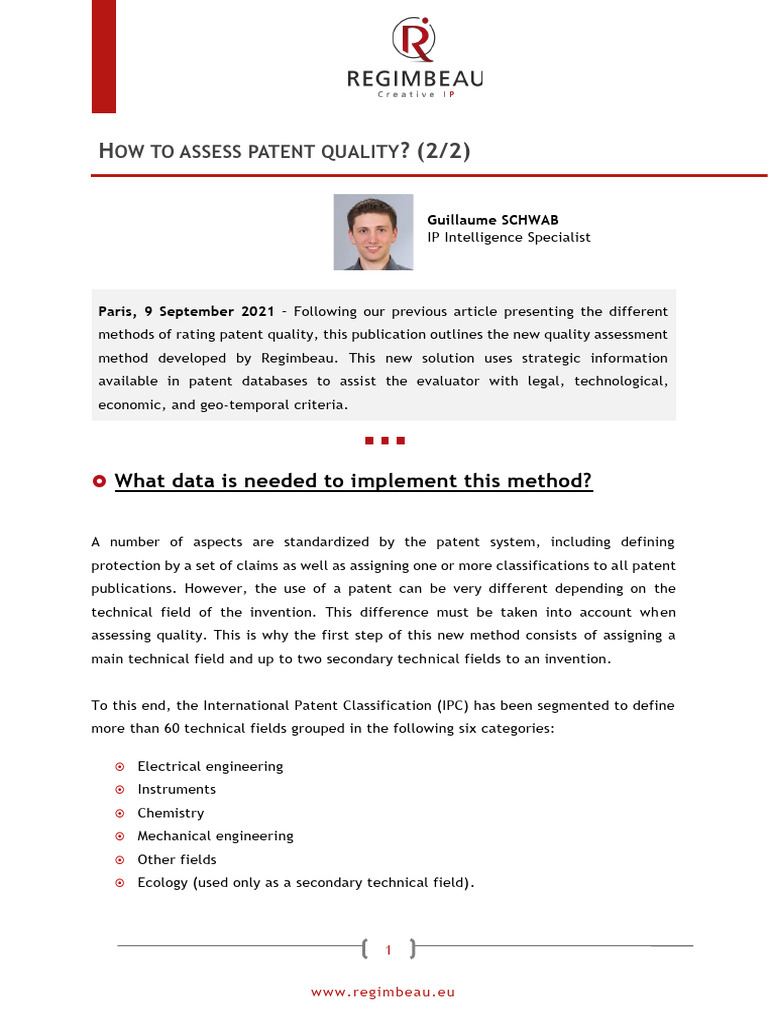 2021-08-12 How To Assess Patent Quality 2 | PDF | Patent | Patent ...