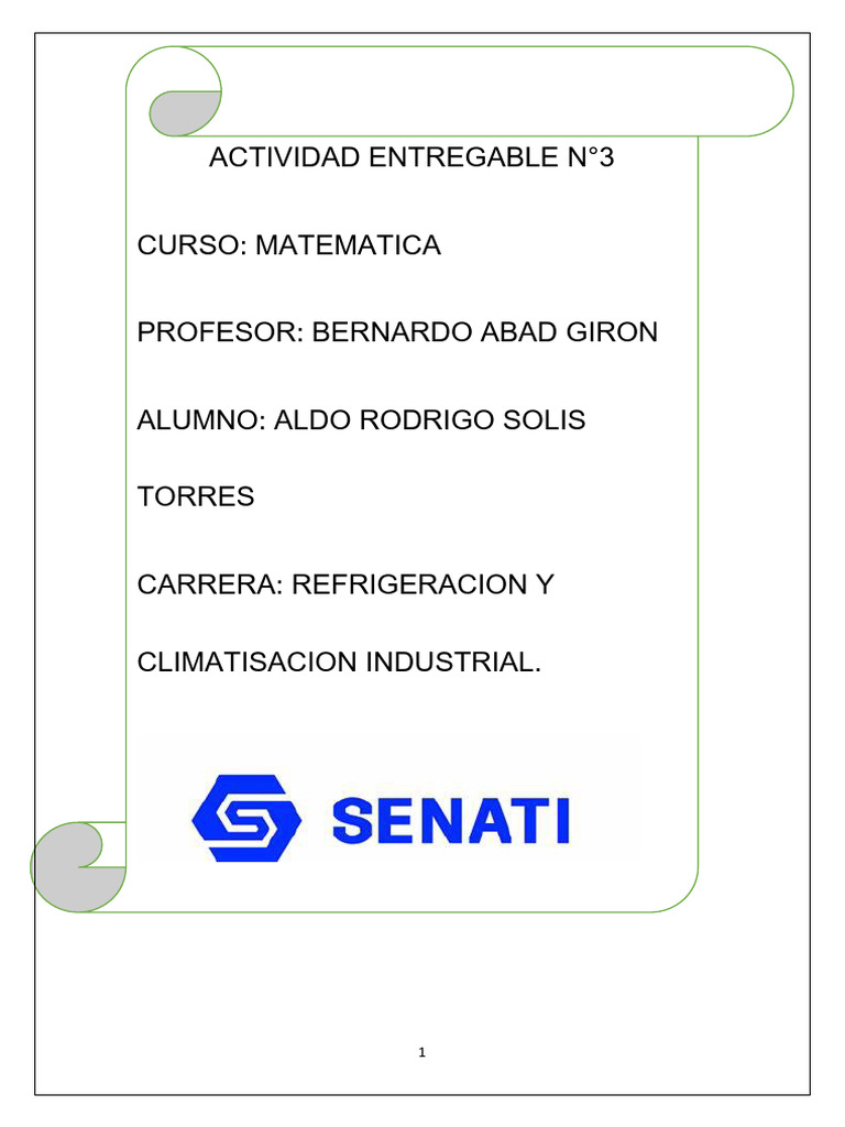 Entregable 3 de Mate 1 | PDF | Rectángulo | Triángulo