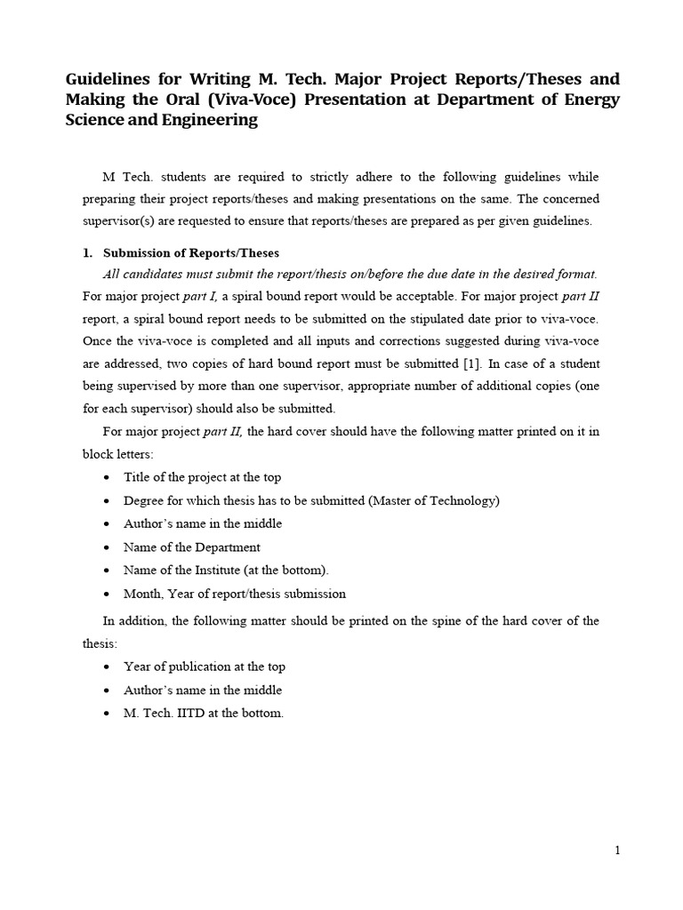 Revised - M. Tech - Project - Report - Template2 | Download Free PDF ...