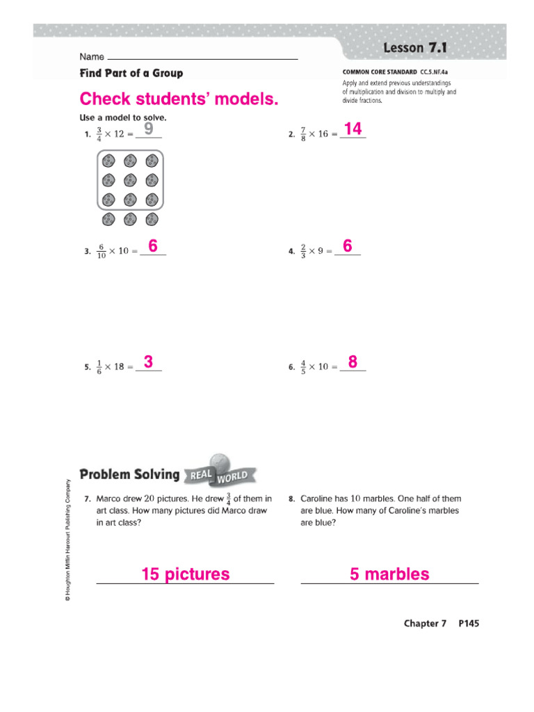 Ch. 7 Answer Key | PDF