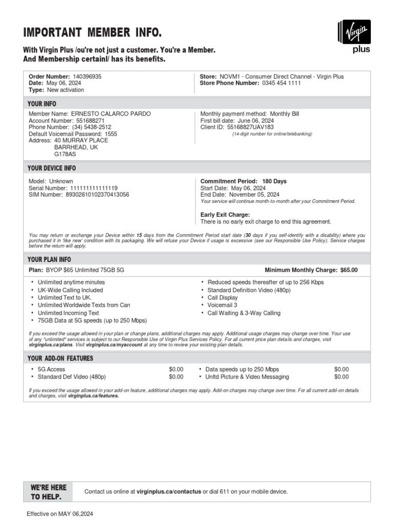 Virgin Plus Member Welcome Guide | PDF | Credit Card | Stored Value Card