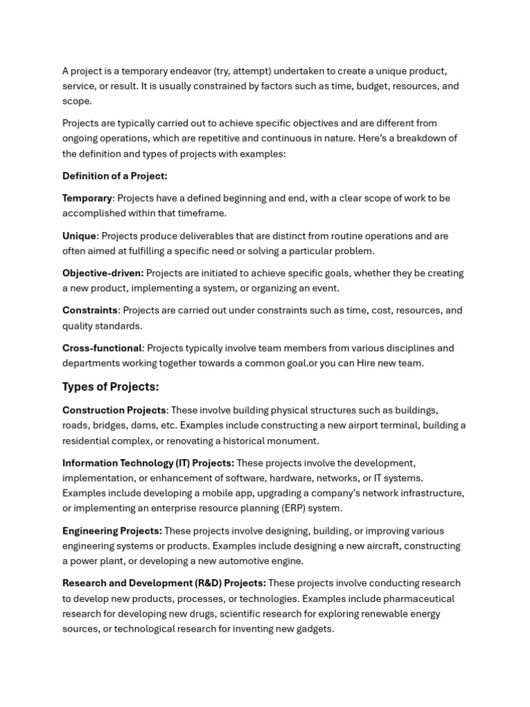 Project Management Notes | PDF | Risk Management | Project Management