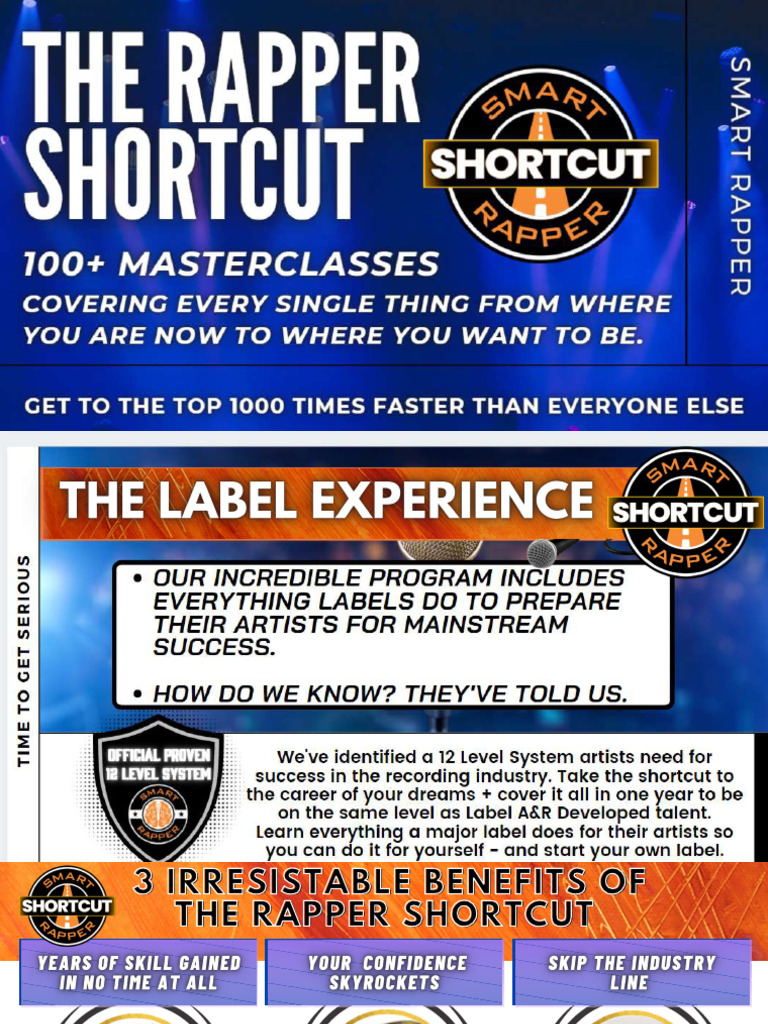 The Rapper Shortcut Level System Blueprint by Smart Rapper Version 2.0 ...
