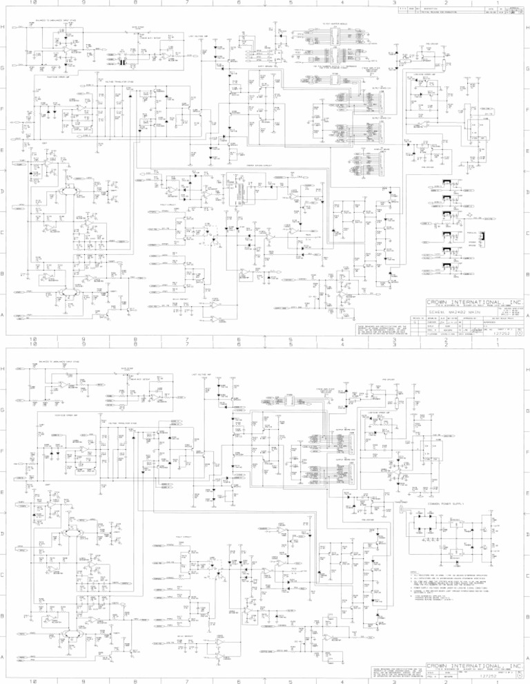 MA2402 Main Schematic | PDF