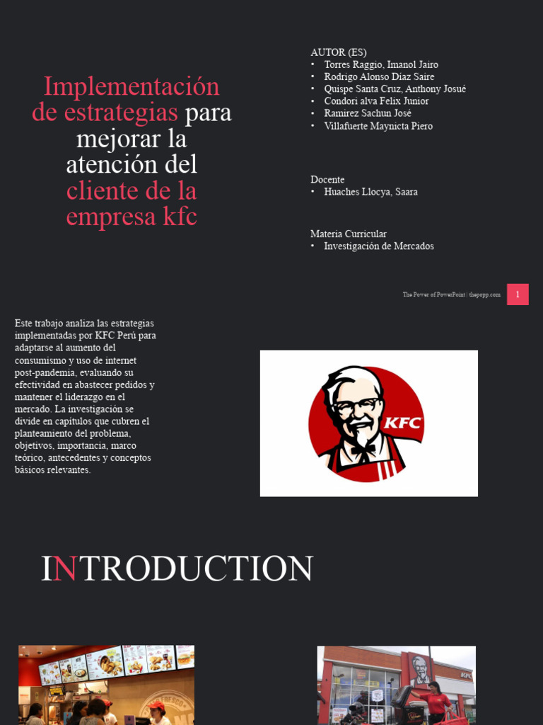kfc presentacion | PDF