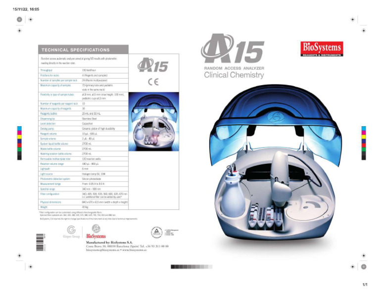 Brochure A15 Biosystems | PDF