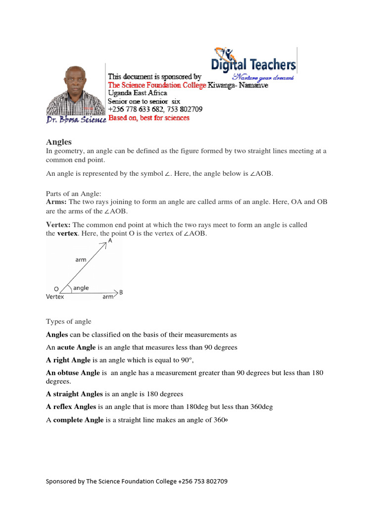 Geometry Angles and Polygons Guide | PDF | Rectangle | Elementary Geometry