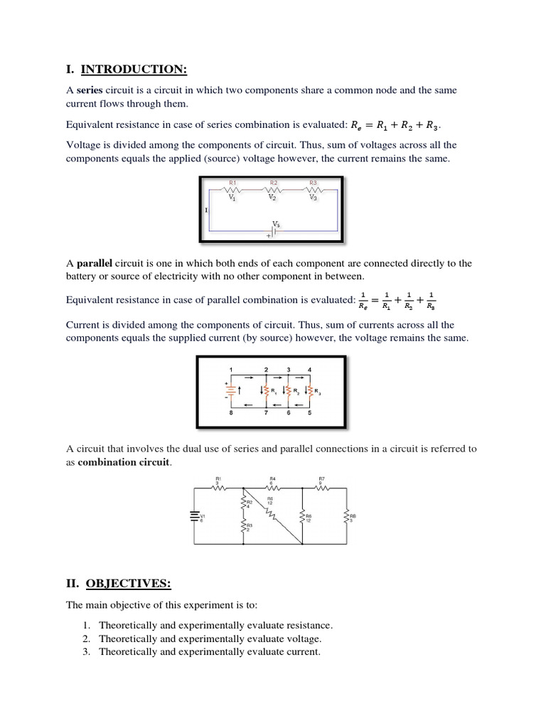 Lab Report No 4 | PDF | Series And Parallel Circuits | Resistor