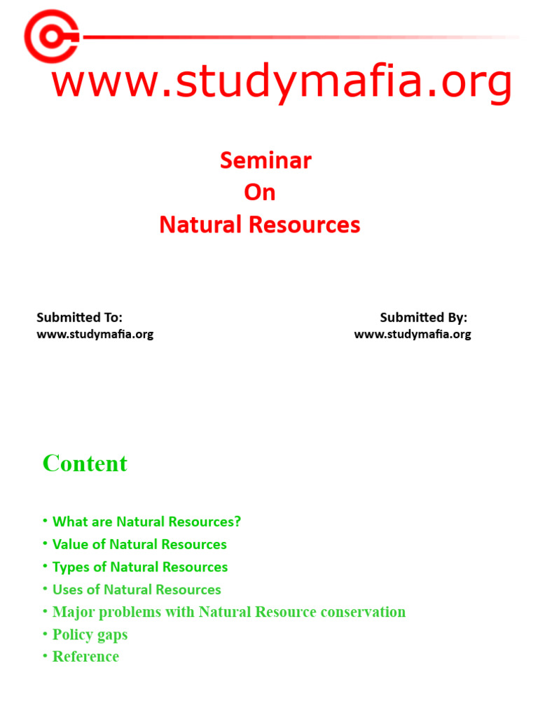 NT Natural Resources | PDF | Ecosystem | Resource