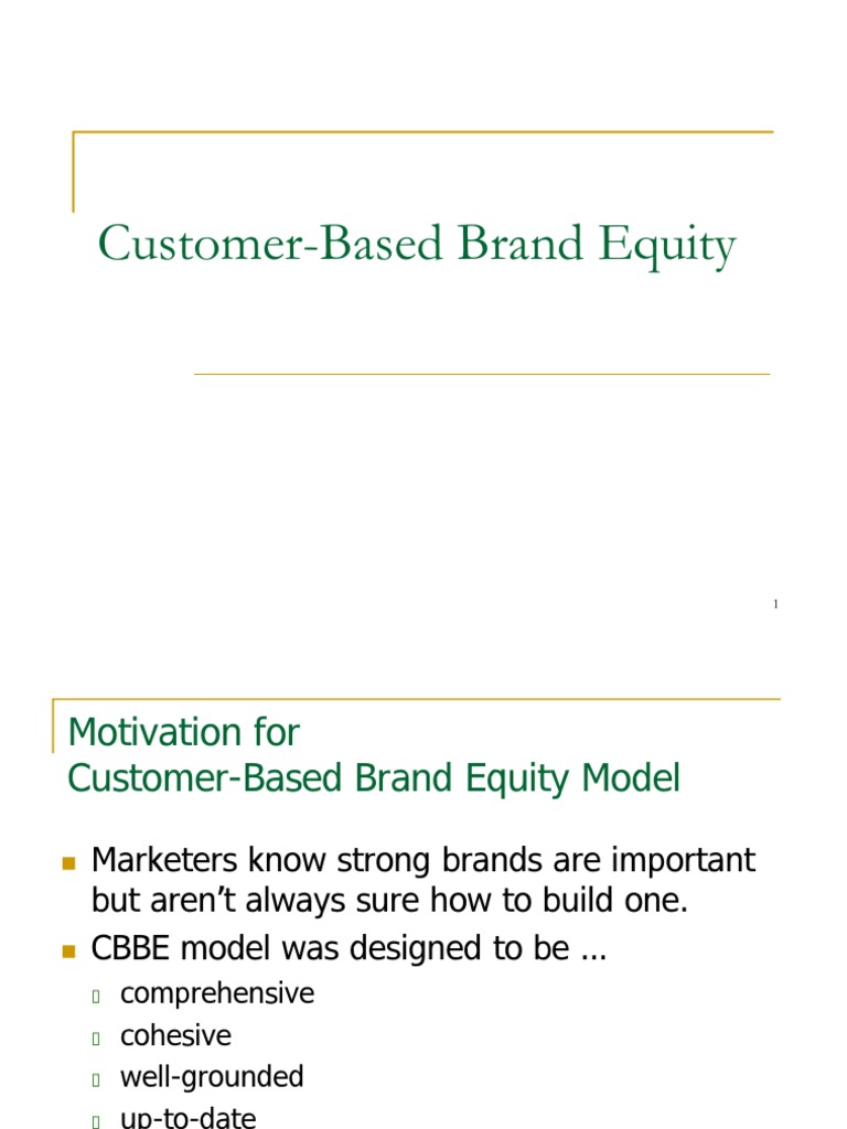 Strategic Brand Management Keller 2 CBBE 0002 | PDF