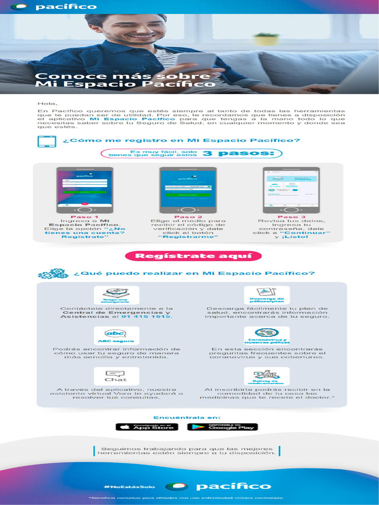 Flyer Mi Espacio Pacifico Registro | PDF