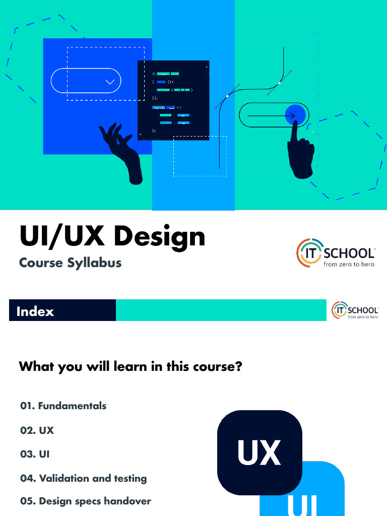 Programa UI UX Design ITSchool PDF | Download Free PDF | Design | Computing