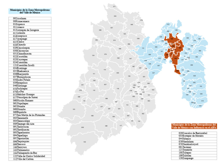 Mapa Edomex Editable | PDF