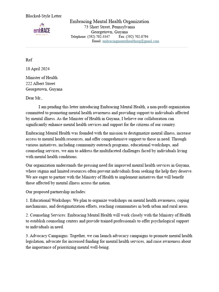 Block-Style Letter EDPM SBA Group 5 | PDF | Mental Health | Mental Disorder