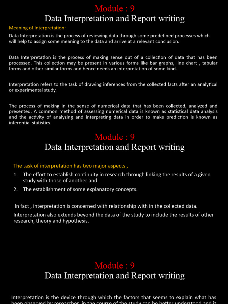 BRM Module 9 Data Interpretation | PDF | Statistics | Data BRM Module 9 Data Interpretation | PDF | Statistics | Data