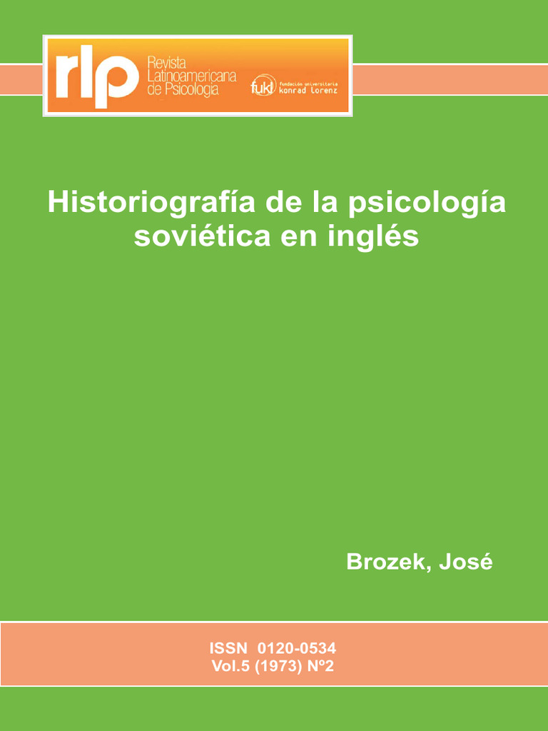 Historiograf°a de La Psicolog°a Soviçtica en Inglçs | PDF | Mente | Teoría