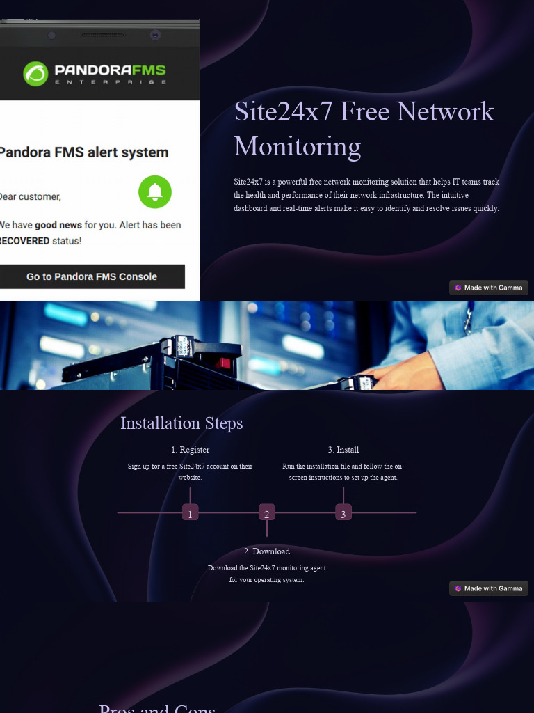 Free Network Monitoring by Site24x7 | PDF | Business