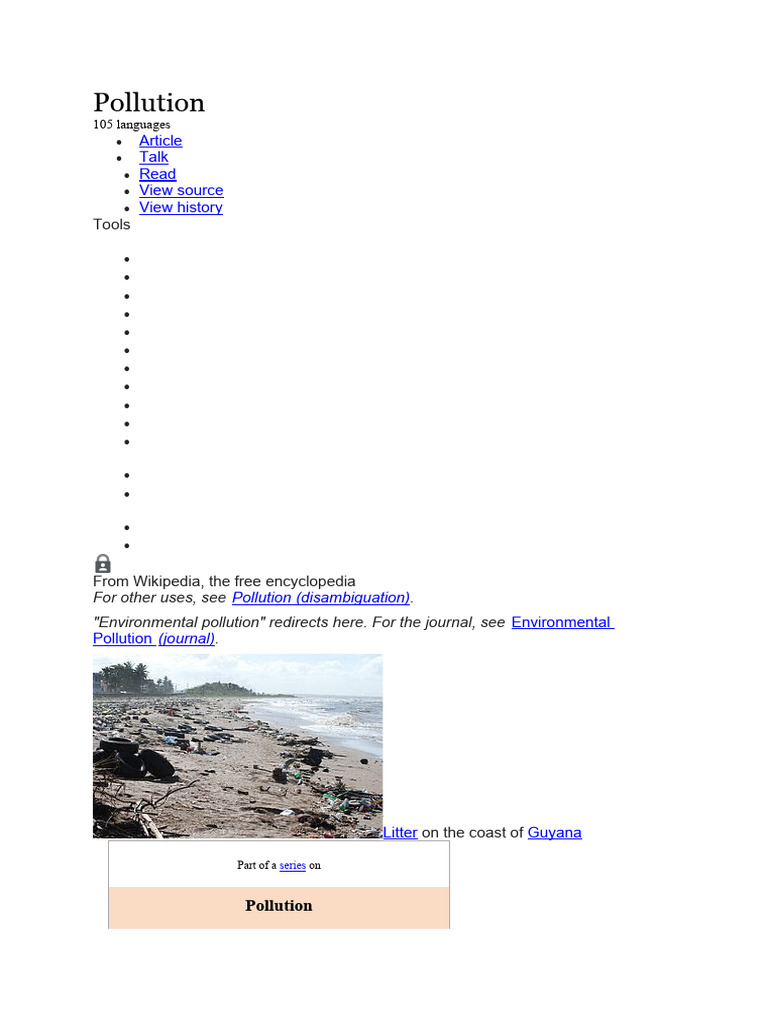 air Pollution | PDF | Pollution | Natural Environment