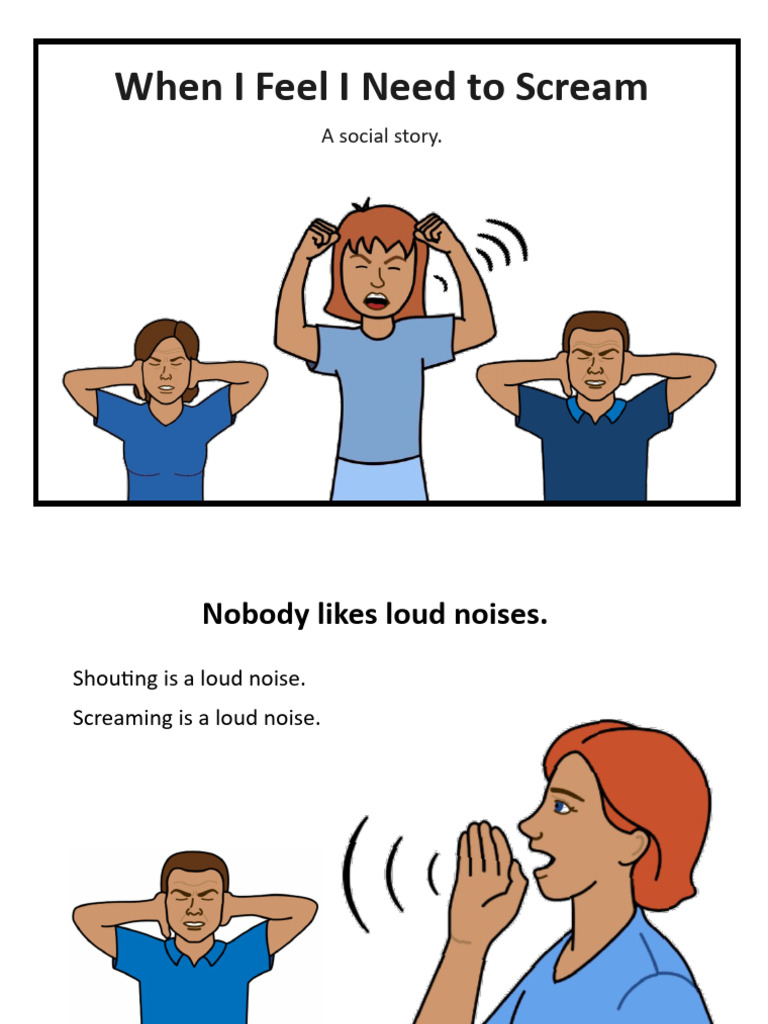When I Feel I Need To Scream: A Social Story | PDF | Language Arts ...