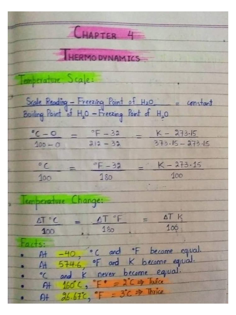 Thermodynamics Notes | PDF