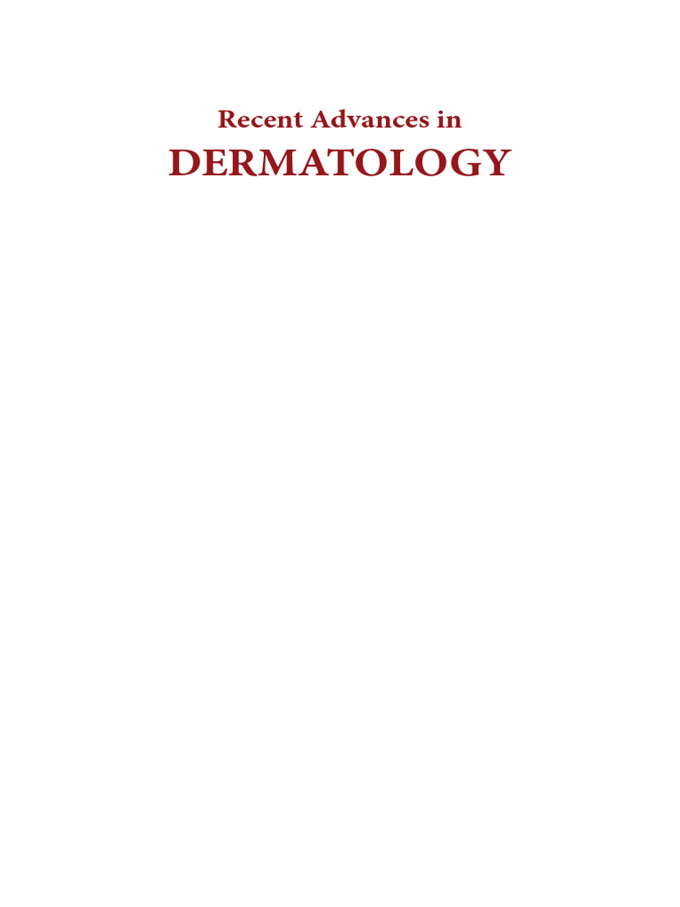 Recent Advances In Dermatology Sanjay Ghosh Download Free Pdf