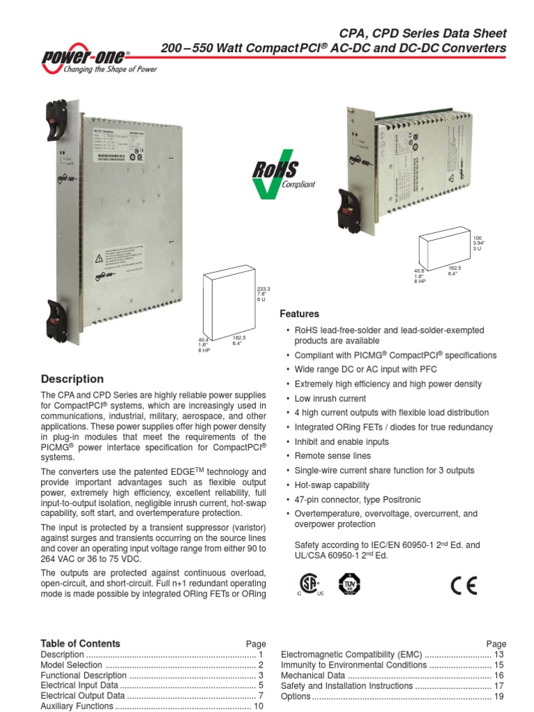 Power On Ac-Dc 550w | PDF | Rectifier | Power Supply