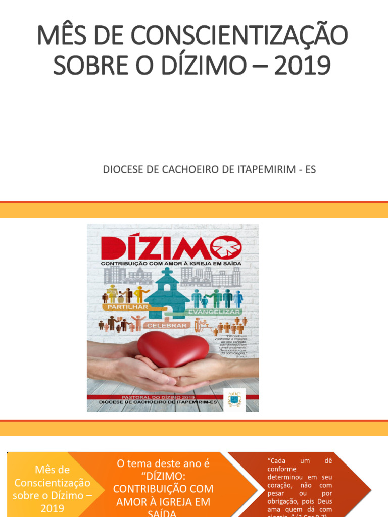 Sugestões para o Mês de Conscientização Do Dizimo 2019 | PDF | Dízimo ...
